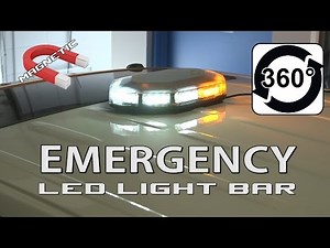 Magnetic Mounted Emergency LED Light Bar with Toggle Adapter 360 Degree Strobing LED Mini Lightbar