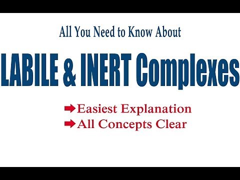 Inert and Labile Complexes | Easiest Explanation