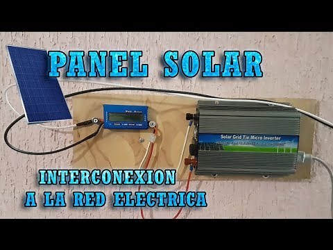interconexion de paneles solares a la red electrica de una casa