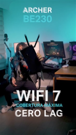 Archer BE230 ⚡ Wi-Fi 7 BE3600 Puertos Multi-Gigabit = ping bajo, victorias altas. 🎮🔥 #WiFi7 #GamingSinLímite #TPLinkMX | TP-Link