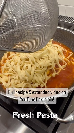 5.8K views · 51 reactions | Fresh Pasta full recipe and extended video on YouTube. Familytalkandtaste link in bio!!!!! #pasta #freshpasta #kitchenaid #food #delicious #homeade #foodie #kitchenaidmixer #kitchenaidpastaattachment | Lisa Valastro | Facebook