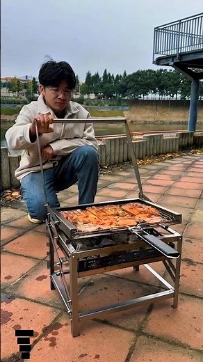 Automatic Rotating BBQ Grill Machine 🔥 Smart Charcoal Rotisserie Grill | Perfect Even Cooking