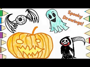 How to Draw Halloween Characters | Easy Spooky Drawing Tutorial for Beginners!