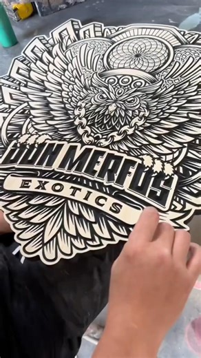 Don Merfus Exotics wood Art Signage by Cornbread Custom Signs in Nebraska #woodart #custommade #art