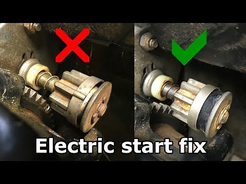 Snowblower electric start repair - spins but won't start