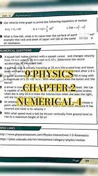 Numerical 4 Chapter 2 Class 9 Physics | Kinematics Problems Solved Fast #class9 #physicschapter2