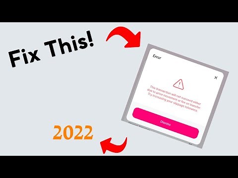 How to Fix Transaction Failed on Uniswap