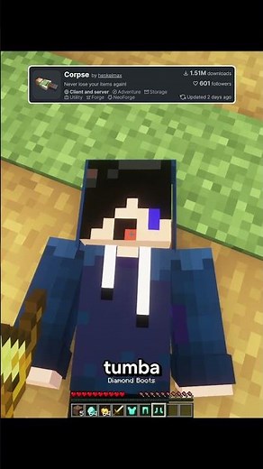 Tumbas epicas para tu minecraft! - Corpse mod #minecraft #mods #minecraftmods #shorts