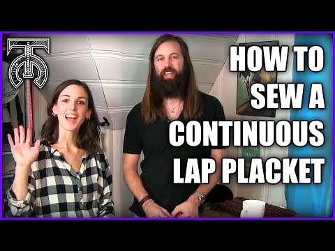 How to Sew a Continuous Lap Placket - Special Guest Paisley and Glue! Tock Custom sewing tutorial
