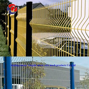 [Hot Item] 2.4m Hight Yellow Color Powder Coating Welded Mesh Fence