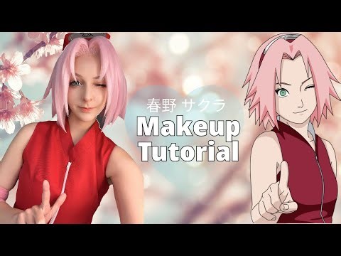 Haruno Sakura Cosplay Makeup Tutorial Naruto ナルト