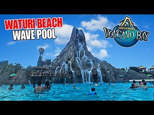 Waturi Beach Wave Pool Tour | Volcano Bay Lagoon at Universal Orlando (Nov 2025) [4K]