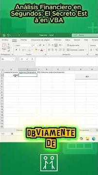 ¿Qué código VBA usan para análisis financieros en Excel?