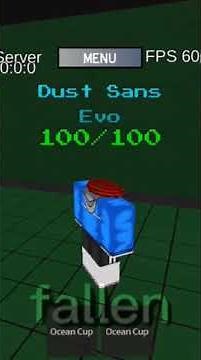 Getting Dust Sans Evo in Roblox untitled trollge universe