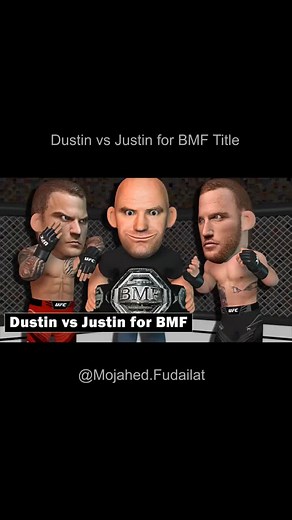 ‏Dustin vs Justin for BMF Title #UFC #MMA #Animation