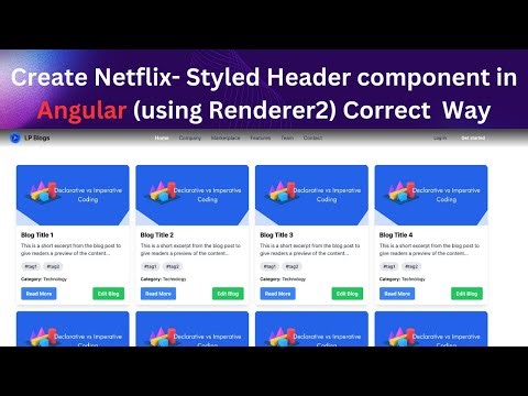 Building a Netflix-Style Header in Angular: Best Practices, Renderer2 & Change Detection Explained