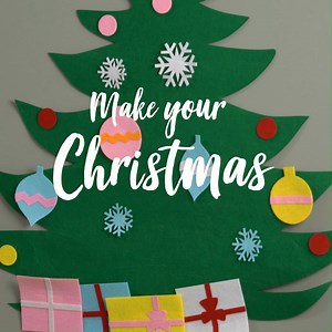Felt Tree ONLY £6! Use the Decorate Your Own Felt Christmas Tree Kit to get your kids in the mood for Christmas! The felt tree is perfect for hanging on doors and walls around your home for the festive season! It'll be a fun alternative to the real deal, so that your little ones can decorate their own tree. Shop now: https://bit.ly/2QyfCtm | Hobbycraft