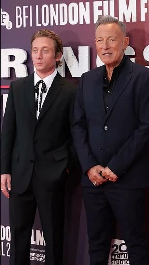 Jeremy Allen White and Bruce Springsteen at the Springsteen: Deliver Me from Nowhere premiere