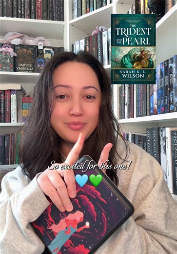 I’m so excited for The Trident And The Pearl to release this month! What are your non-negotiable this month?! 🖤 #booktok #fantasybooktok #bookish #tbrlist #bookstoread