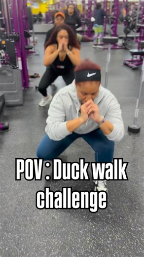 Woodie on Instagram: "Duck Walk Challenge! 🦆👟 @ny.dvenom @ti._arra @startrakbeauty @devonyaaaaa putting in pain . 😤🏋️ #trendingnow FitnessChallenge #GirlPower #LegDayFun #duckwalk #fastlane #itgirl #legdayeveryday #duckwalkchallenge #explorepage #explore #glutesfordays #"