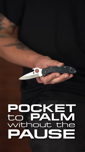 Pocket to palm, without the pause. This Delica® 4 Lightweight features the ‘Emerson Opener’. Transforming draw speed into deployment, this integral hook on the spine of the saber-ground VG-10 blade catches your pocket on the draw, snapping the blade open as it clears the seam. Finished in signature blue-gray FRN, this back lock folder hits the sweet spot between carry size and cutting performance. | Spyderco