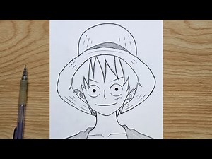 How to draw Luffy | Monkey D. Luffy step by step | One Piece anime drawing tutorial