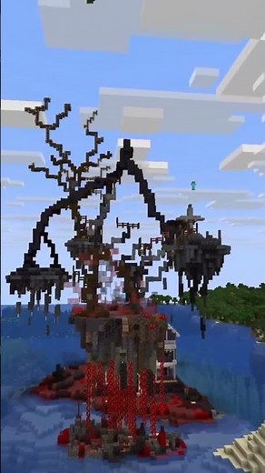 Rate my Stranger Things Mind Flayer Build out of 10? #minecraft #minecraftsurvival #strangerthings