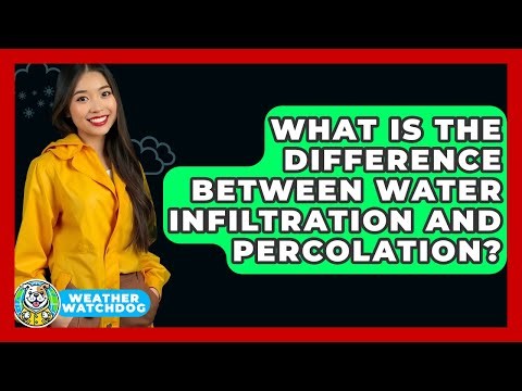 What Is The Difference Between Water Infiltration And Percolation? - Weather Watchdog