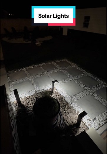 solar lights and there is multiple light color settings!! #solarlights #outdoorlighting #walkwaylight