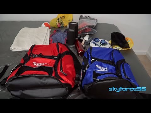 Speedo Teamster Swim Backpack, 35L vs 25L Comparison & Review (Part 2 of 2)