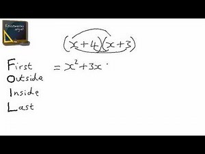 Expanding (multiplying out) double brackets