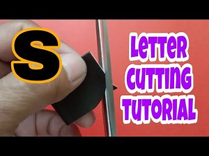Letter cutting tutorial (Letter S) #lettercutting