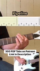300 PDF Tabs👉 http://patreon.com/1jour1riff Pipeline #guitartabs #learnguitar #guitarcover #coursdeguitare #fypシ | Skid Vyk