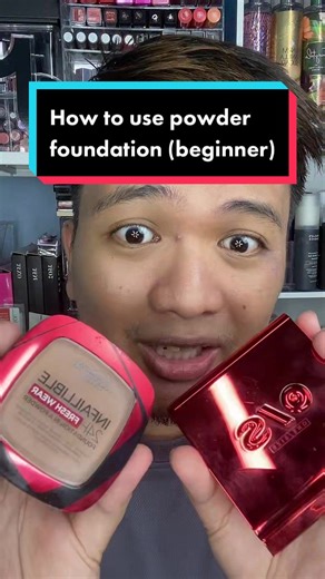 How to use powder foundation (tips for beginner) 👀 #powderfoundation #powder #foundation #makeuptips #makeupguru #onesizepowderfoundation #onesize #loreal #lorealinfalliblepowderfoundation #InspirasiRaya #beautyguru #beautyhacks #wanapproved