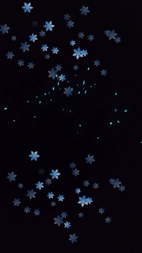 Captivating Animated Snowflakes in Motion