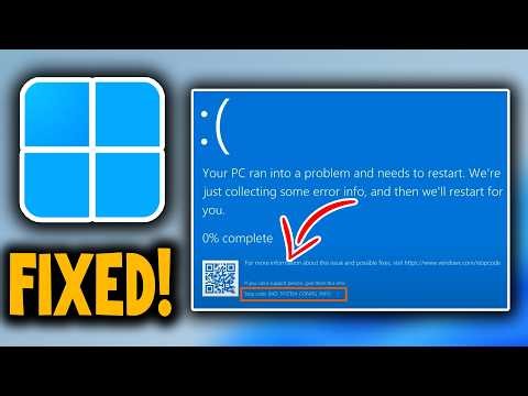 How to Fix Bad System Config Info Error on Windows 10 - Step by Step Guide