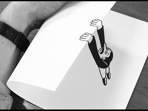 Cool 3D Drawing Illusion - Trick Art