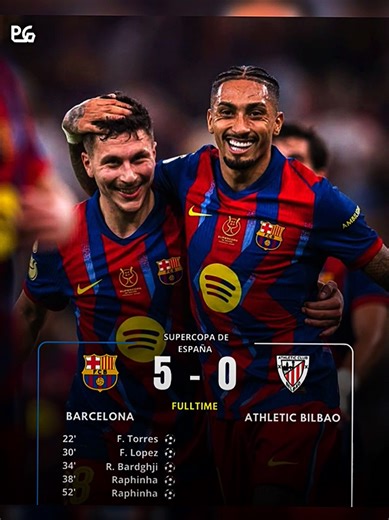 Barcelona Raih Kemenangan Besar 5-0 atas Athletic Bilbao
