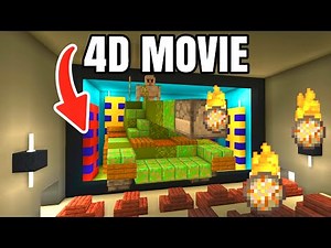 HOW TO MAKE A WORKING 4D CINEMA in Minecraft