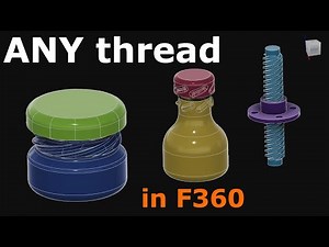 How to design entirely custom threads (with multiple starts) in Fusion 360