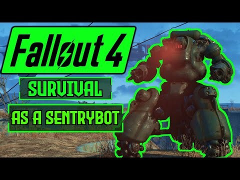 Can I Beat Fallout 4 Survival Difficulty as a SENTRYBOT?! | Fallout 4 Survival Permadeath Challenge!