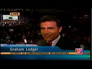 Arnold Schwarzenegger - election night 2003 - Graham Ledger LIVE from Century City Plaza Hotel