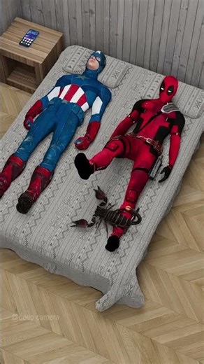 Deadpool vs Captain | Deadpool want to Sleep | Marvel Animation