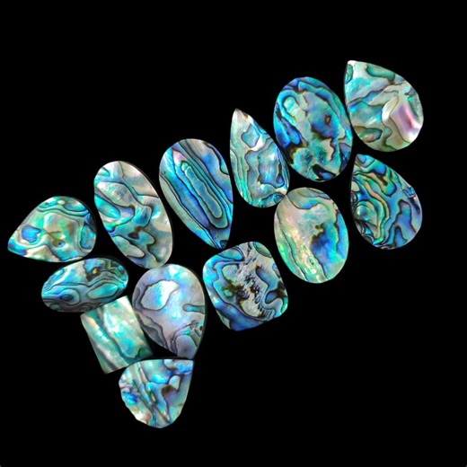 Rainbow Flashy Abalone Shell Cabochon Gemstone Lot, Healing Stones. - Etsy