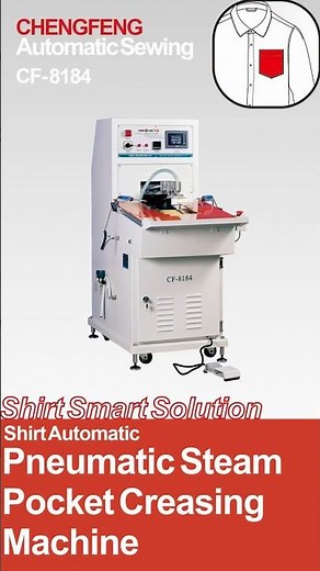 CHENGFENG CF-8184 Shirt Automatic Pneumatic steam Pocket Creasing Machine