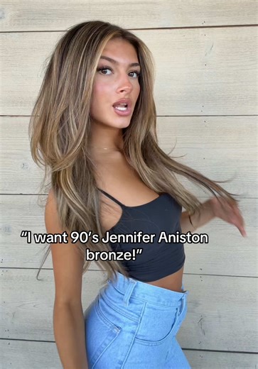 EVERYONE’s hair inspo🌟 @Coco Quinn’s new hair color formula on our @Habit Education app! Book with us!@Hairby_savannahh @Tatum.hair @hairby_ashleyw @Tanzie Brague @elliguzzo @Vanessa Leavitt @Venice✨ #butterflylayers #jenniferaniston #velcrorollers