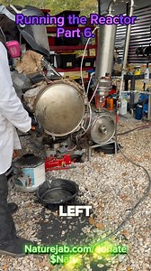 Running the Reactor part 6! Donate: Naturejab.com/donate $Naturejab #naturejab #science #education #foryoupage #pyrolysis | Naturejab