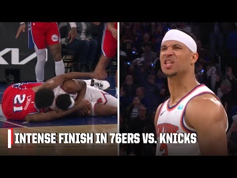 PLAYOFF BASKETBALL 🗣️ Intense finish in 76ers-Knicks sends MSG into a FRENZY | NBA on ESPN