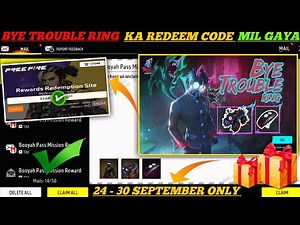 FREE FIRE REDEEM CODE TODAY 25 SEPTEMBER REDEEM CODE FREE FIRE | FF REDEEM CODE TODAY 25 SEPTEMBER