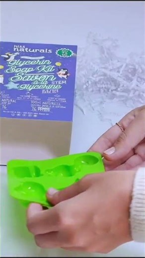 Glycerin Soap DIY 🧼✨ | Making Glycerin Soap at Home with Kiss Naturals #Shorts